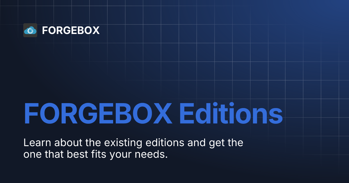 FORGEBOX Editions | FORGEBOX